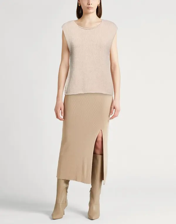 ALYSI Wool And Cashmere Sleeveless Crewneck Sweater