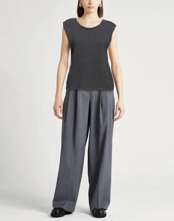 ALYSI Sweater Charcoal Size Wool, Cashmere
