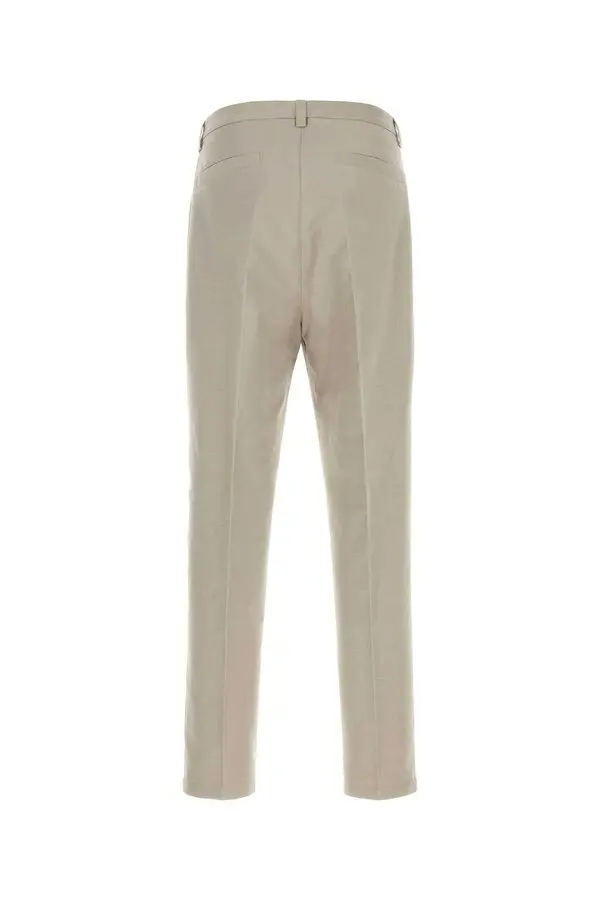 Brunello Cucinelli Cotton Blend Trousers - Gray