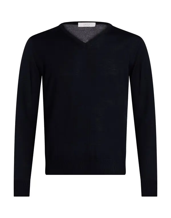 VNECK Sweater Midnight Size Merino Wool