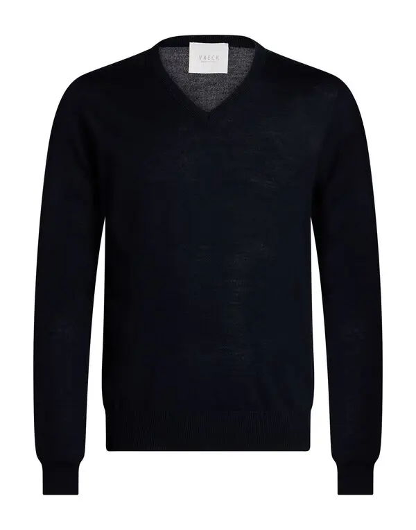 VNECK Sweater Midnight Size Virgin Wool, Acrylic
