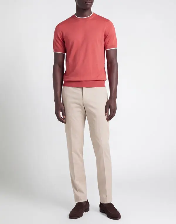 MOORER Sweater Coral Size Virgin Wool - Red