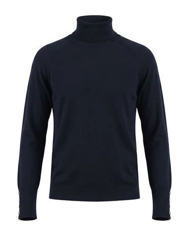 Alpha Studio Fine Essentials Merino Wool Turtleneck - Blue