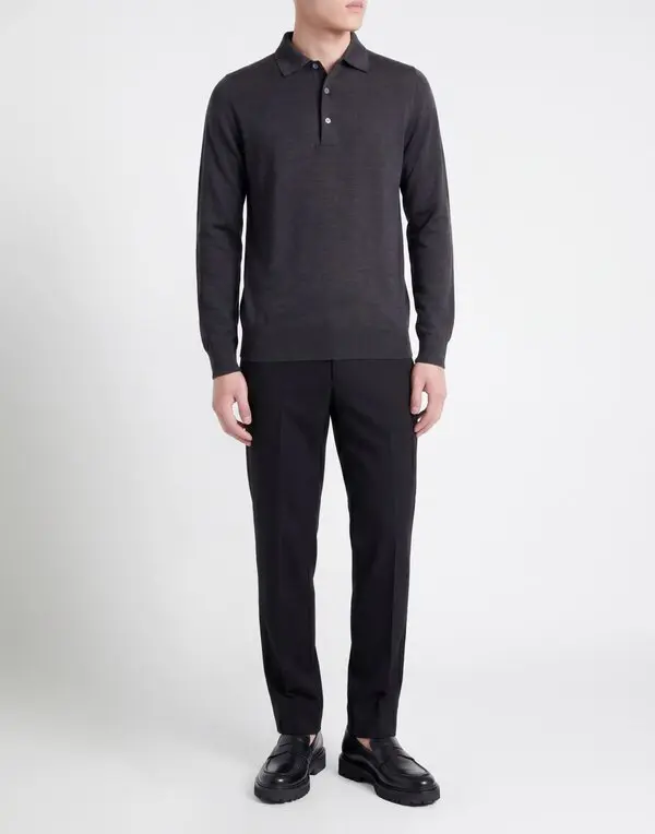 Alpha Studio The Fine Essentials Sweater Charcoal Size Merino Wool