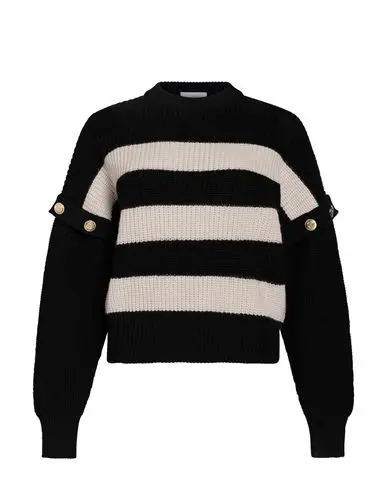 ANNA MOLINARI Sweater Size Merino Wool - Black