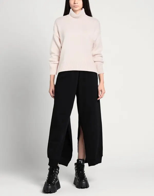 ARAGONA Turtleneck Size Merino Wool - Pink