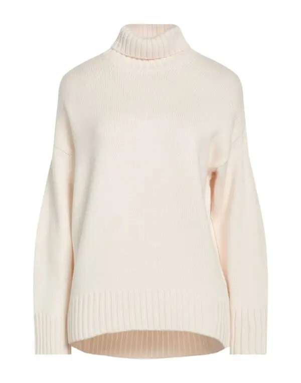 ARAGONA Turtleneck Sweater - White