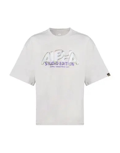 Alpha Industries T-shirt Size Cotton - Light Grey