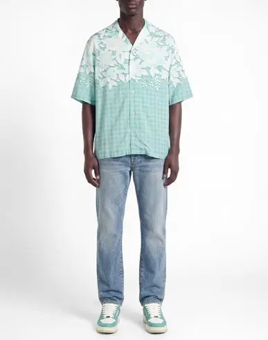 Amiri Shirt Turquoise Size Viscose - Blue