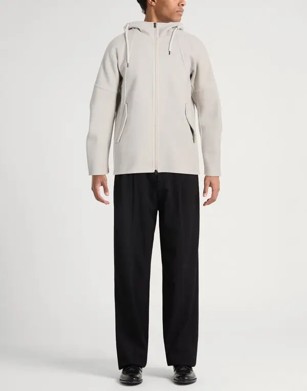 Herno Jacket In Light Virgin Wool And Polyamide