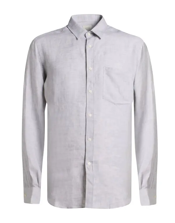 120% Lino Shirt Size Linen - Light Grey