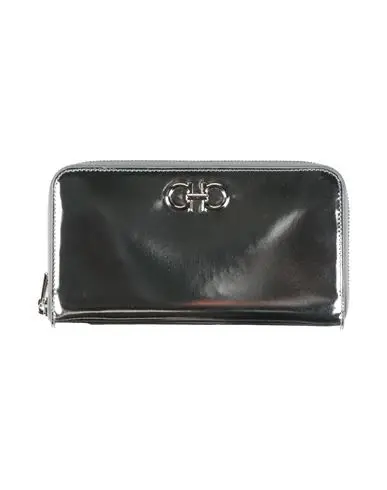 FERRAGAMO Wallet Leather - Silver
