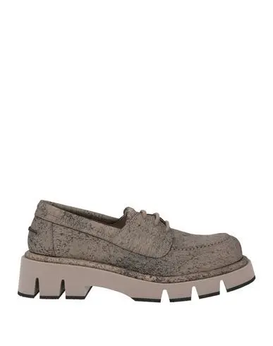 PALOMA BARCELO Elba Lace-up Shoes Taupe Size Leather - Grey