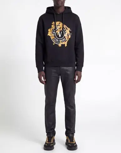 Versace Cotton Sweatshirt With Printed Logo