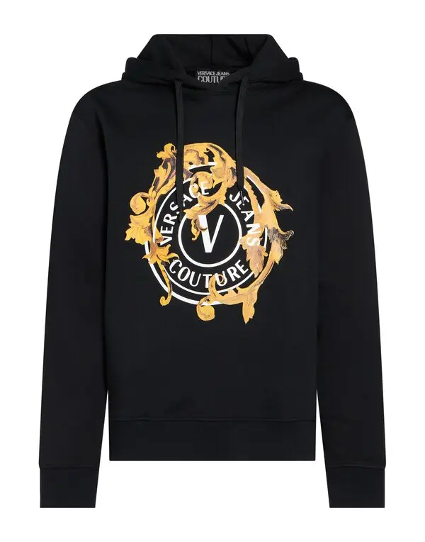 Versace Cotton Sweatshirt With Printed Logo