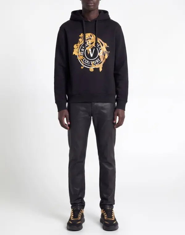 Versace Cotton Sweatshirt With Printed Logo