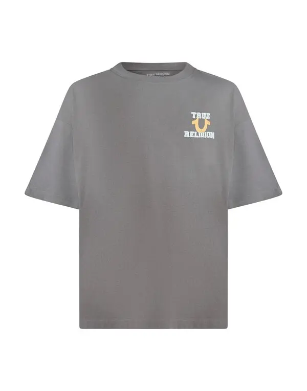 True Religion T-shirt Charcoal Size Cotton
