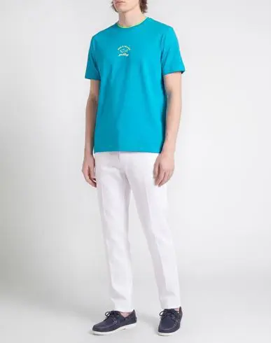 Paul & Shark T-shirt Turquoise Size Cotton