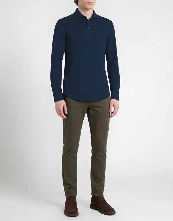 R3D WÖÔD Polo Shirt Size Cotton, Elastane