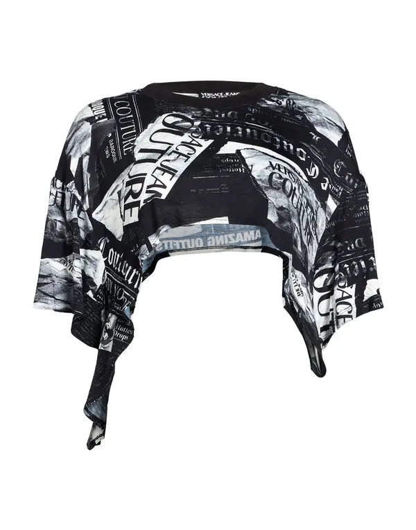 Versace Printed Viscose And Elastane Blend T-shirt