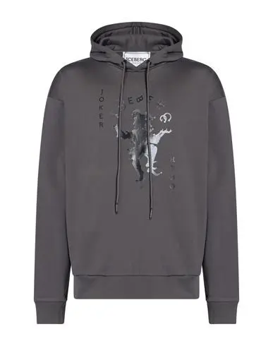 Iceberg Sweatshirt Charcoal Size Cotton - Grey