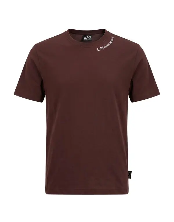 EA7 T-shirt Chocolate Size Cotton - Brown