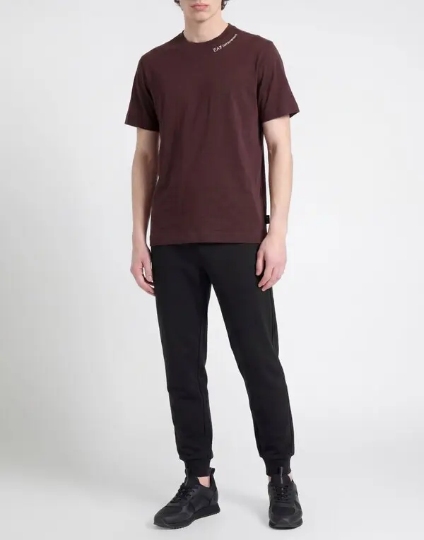 EA7 T-shirt Chocolate Size Cotton - Brown