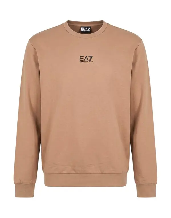 EA7 Cotton Crewneck Long Sleeve T-shirt