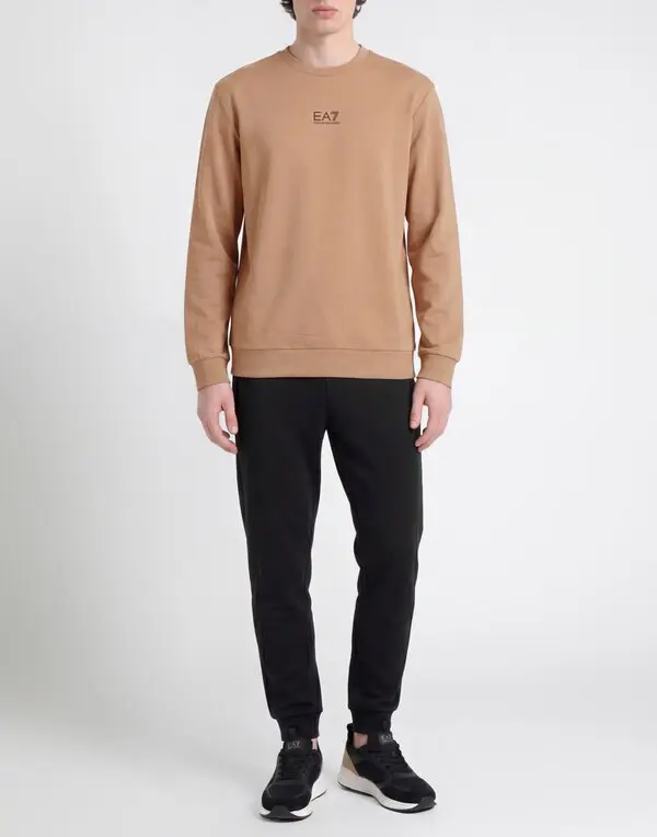 EA7 Cotton Crewneck Long Sleeve T-shirt