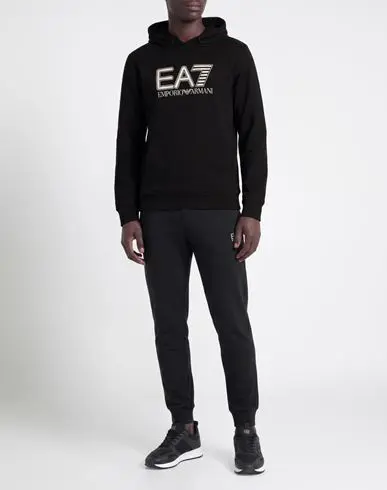 EA7 Cotton French Terry Sweatshirt - Black