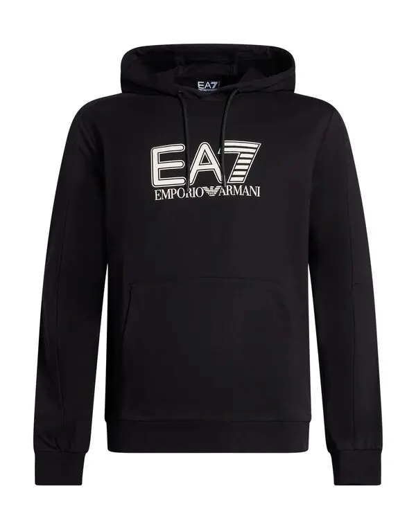EA7 Cotton French Terry Sweatshirt - Black