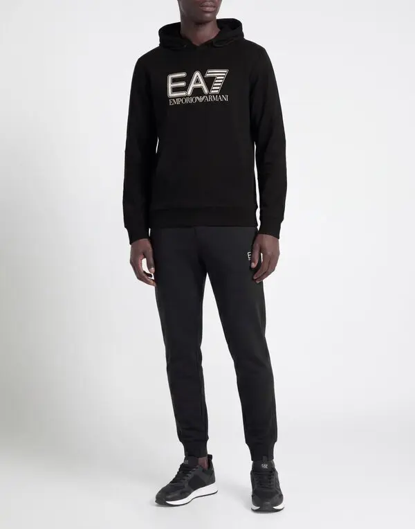EA7 Cotton French Terry Sweatshirt - Black