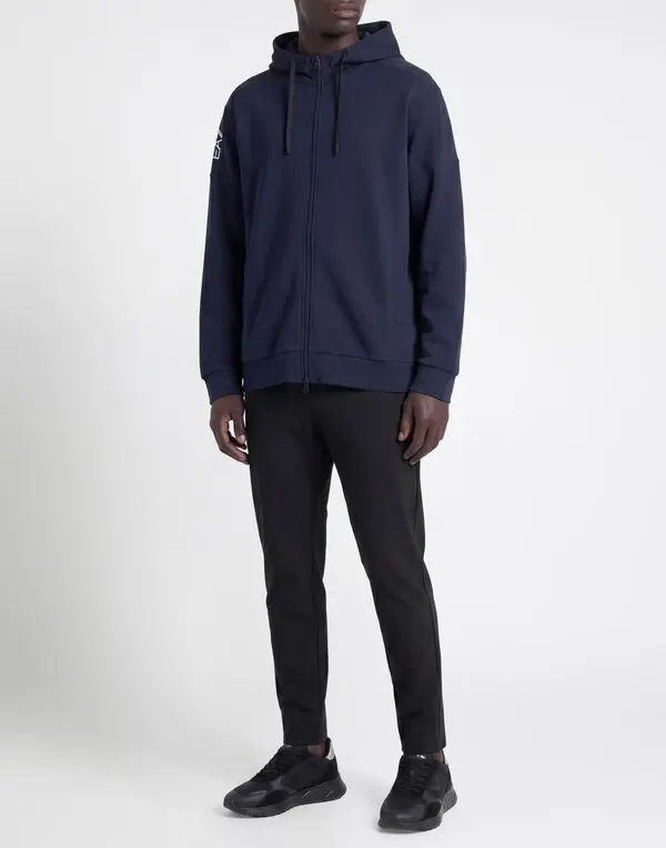 EA7 Zip-up Hooded Sweatshirt - Blue