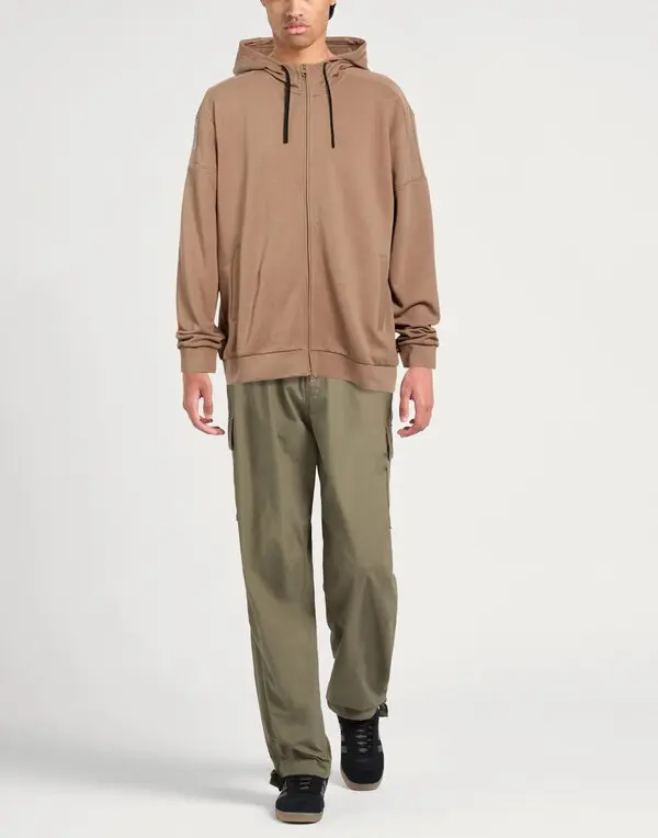EA7 Zip-up Hooded Sweatshirt - Light Brown
