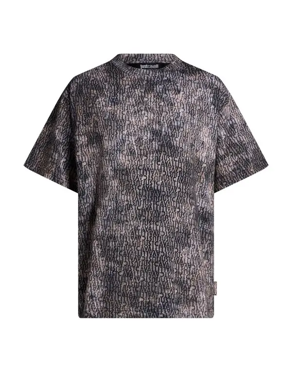 Just Cavalli T-shirt Taupe Size Cotton