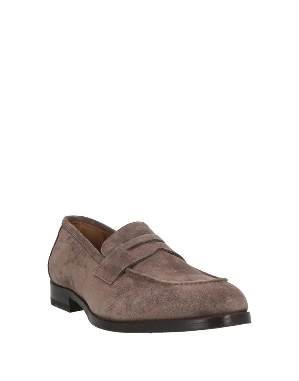 TESTONI Suede Penny Loafers - Grey