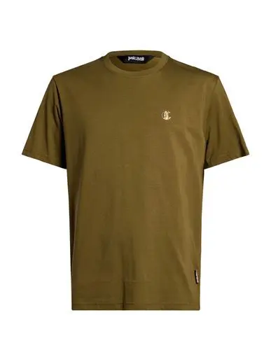 Just Cavalli T-shirt Khaki Size Cotton - Beige