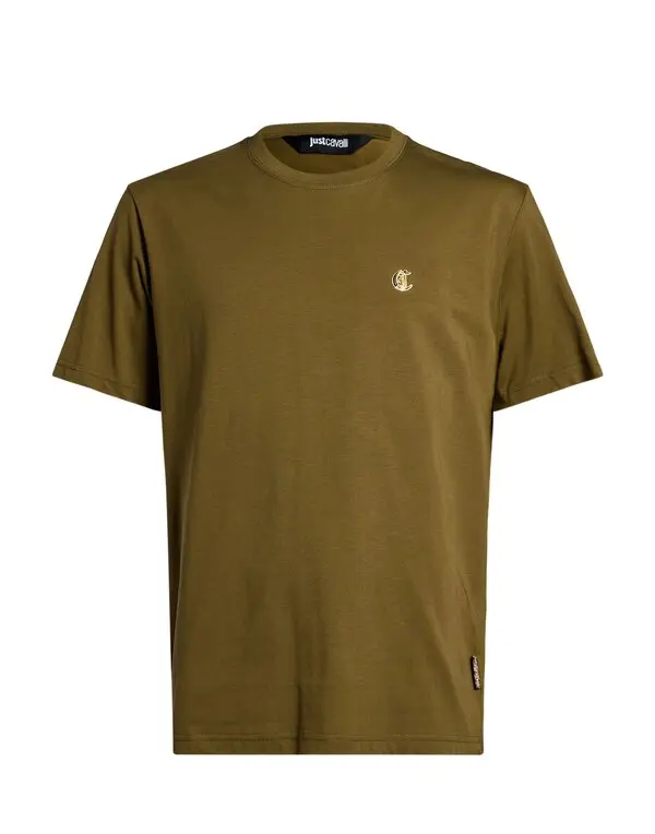 Just Cavalli T-shirt Khaki Size Cotton