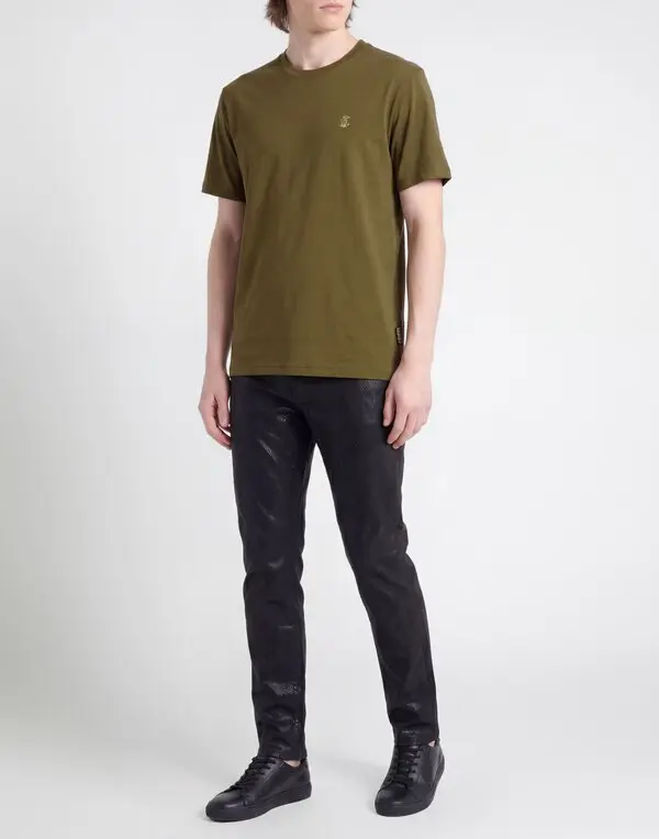 Just Cavalli T-shirt Khaki Size Cotton