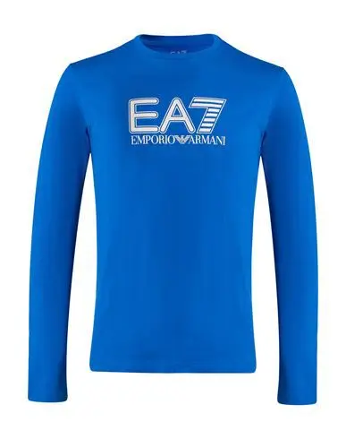 EA7 T-shirt Bright Size Cotton, Elastane - Blue