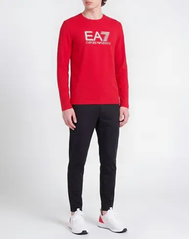 EA7 T-shirt Bright Size Cotton, Elastane - Red
