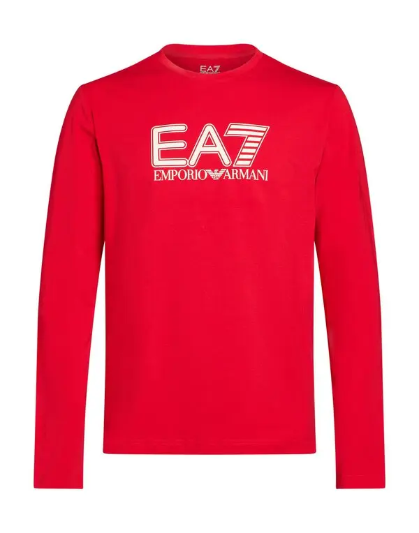EA7 T-shirt Bright Size Cotton, Elastane - Red