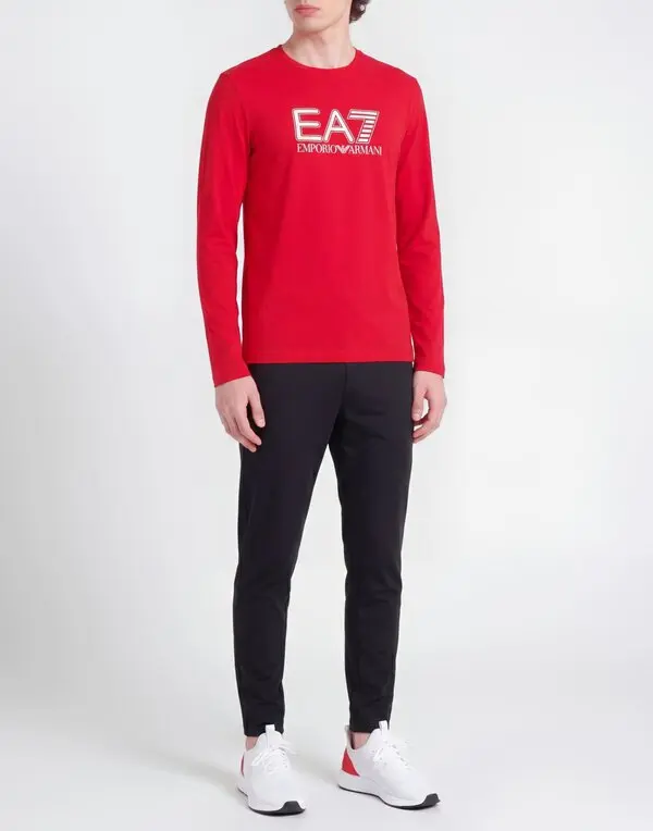 EA7 T-shirt Bright Size Cotton, Elastane - Red