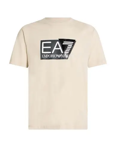 EA7 T-shirt Size Cotton - Beige