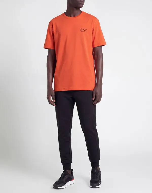 EA7 T-shirt Size Cotton - Tomato Red