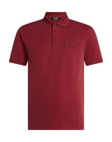 EA7 Polo Shirt Brick Size Lyocell, Polyester