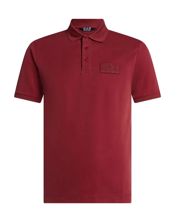 EA7 Polo Shirt Brick Size Lyocell, Polyester