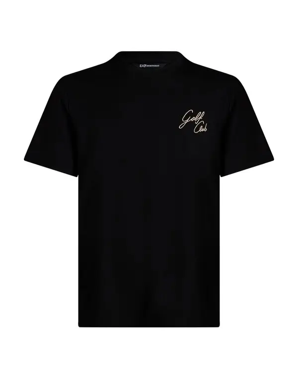 EA7 T-shirt Size Viscose, Polyamide, Elastane - Black