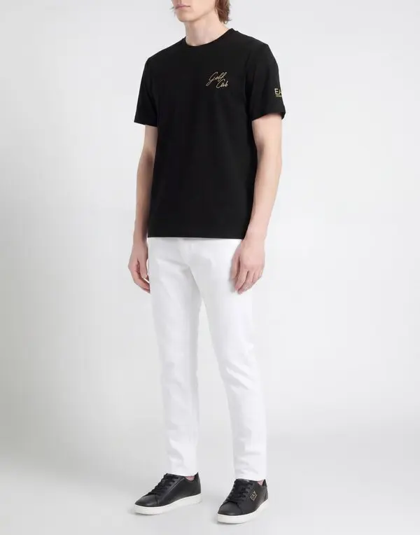 EA7 T-shirt Size Viscose, Polyamide, Elastane - Black