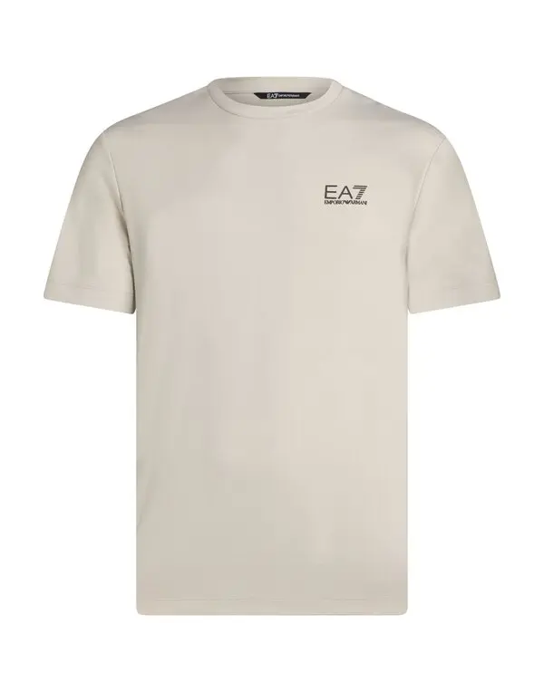 EA7 T-shirt Size Viscose, Polyamide, Elastane - Light Grey